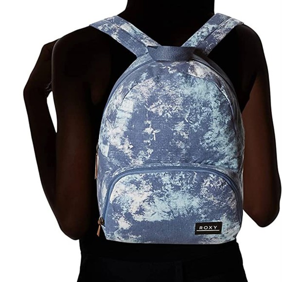 Roxy | Bags | Roxy Always Core Bijou Blue Canvas Mini Backpack Nwt ...